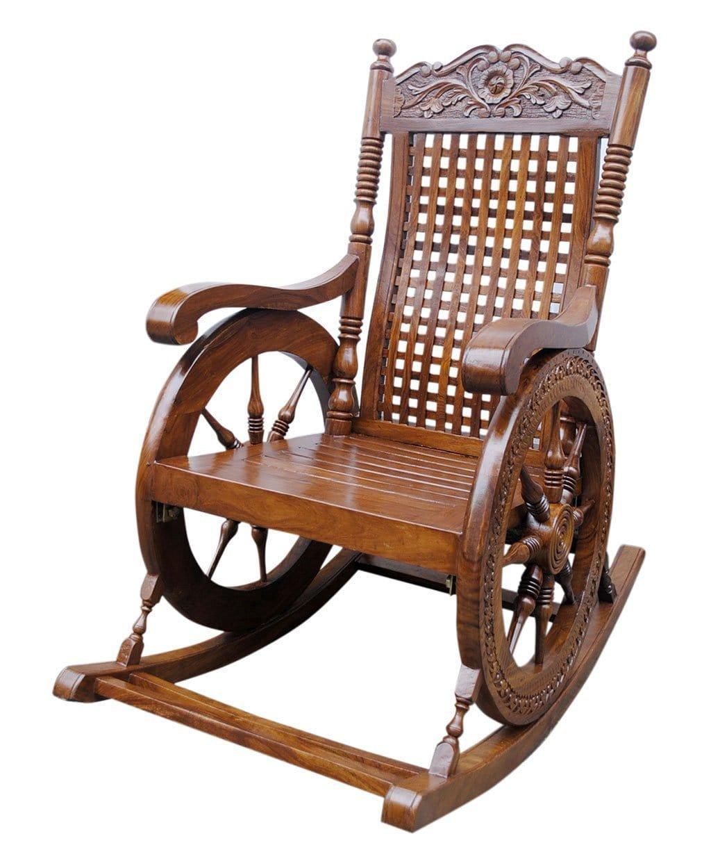 Wooden Rocking Chair Resting Chair Grandpa Rocking Chair Made Of High ...
